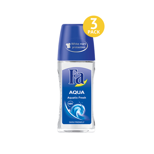 3 Pack Aqua - 3 Pack - Fa Roll-on Deodorant - 1.7 oz.
